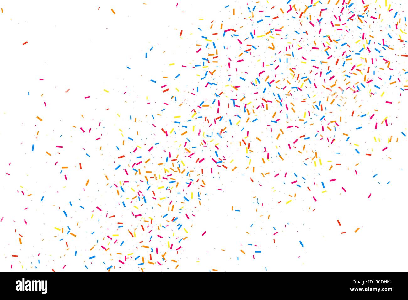 Colorful explosion of confetti. Grainy abstract multicolored texture ...