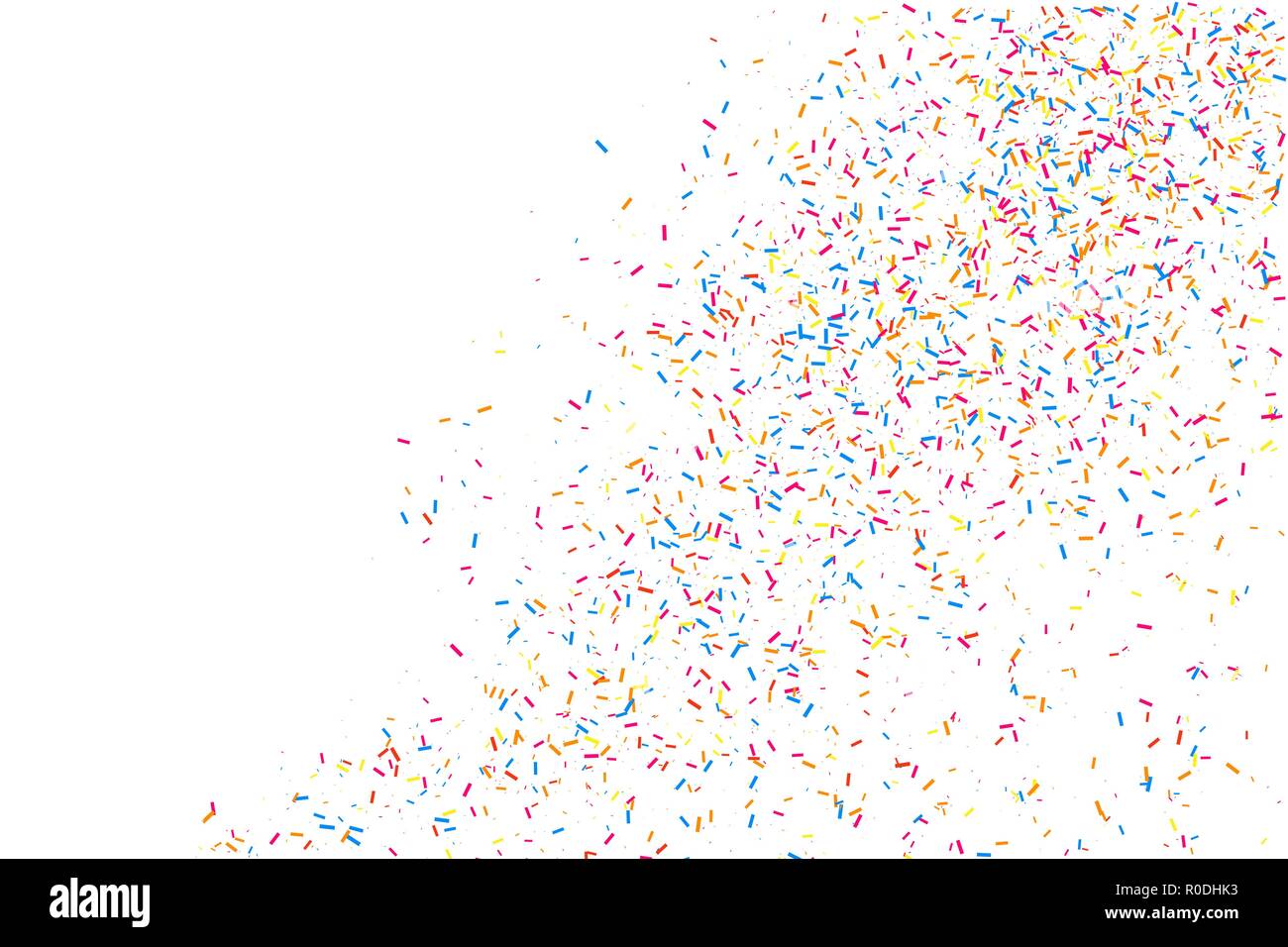 Colorful explosion of confetti. Grainy abstract multicolored texture ...