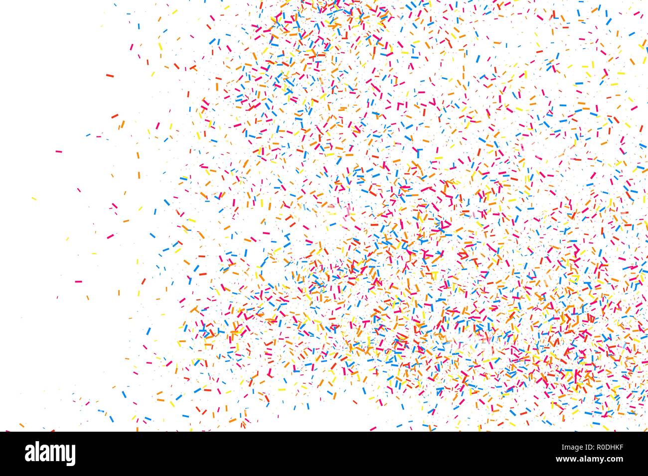 Colorful explosion of confetti. Grainy abstract multicolored texture ...