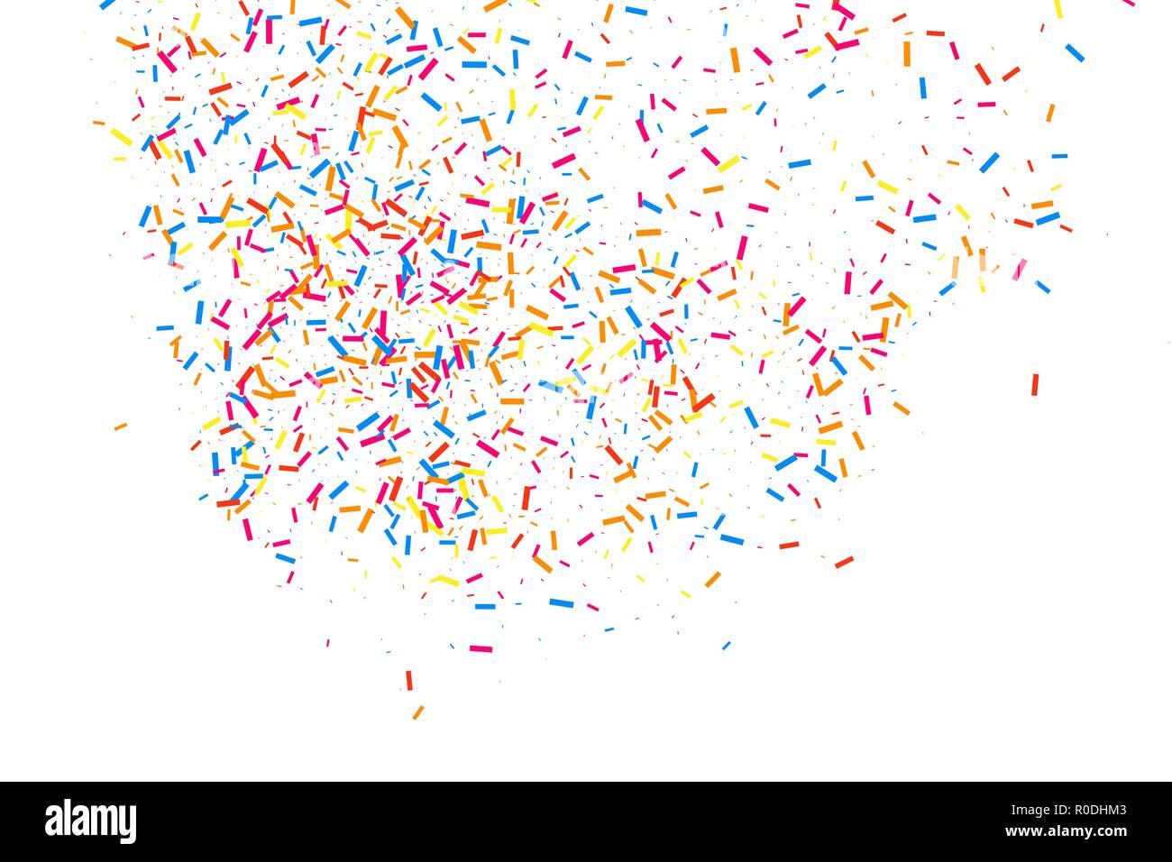 Colorful explosion of confetti. Grainy abstract multicolored texture ...