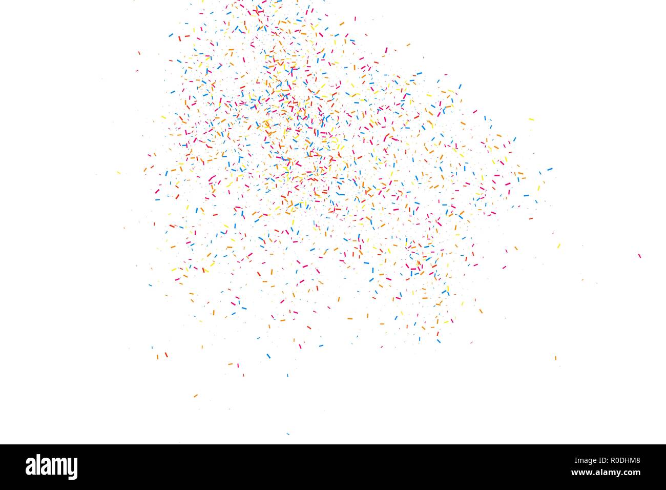 Colorful explosion of confetti. Grainy abstract multicolored texture ...