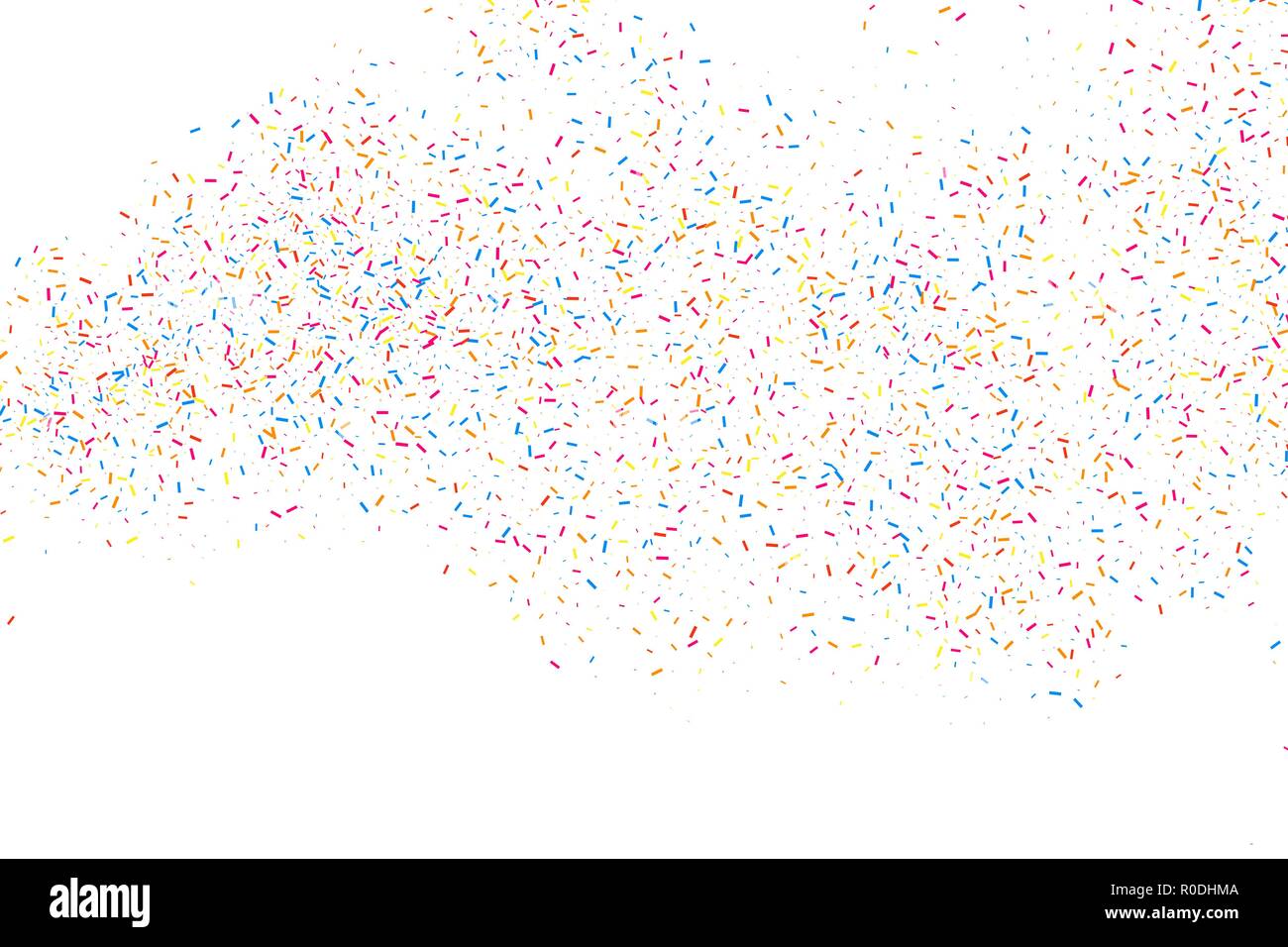 Colorful explosion of confetti. Grainy abstract multicolored texture ...