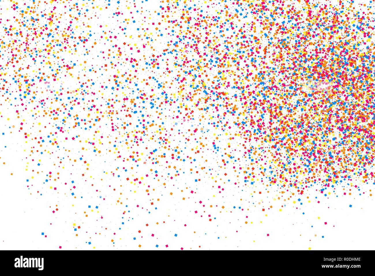 Colorful explosion of confetti. Grainy abstract multicolored texture ...
