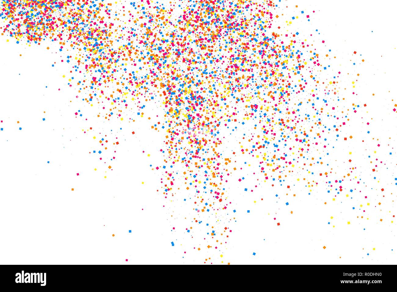 Colorful explosion of confetti. Grainy abstract multicolored texture ...