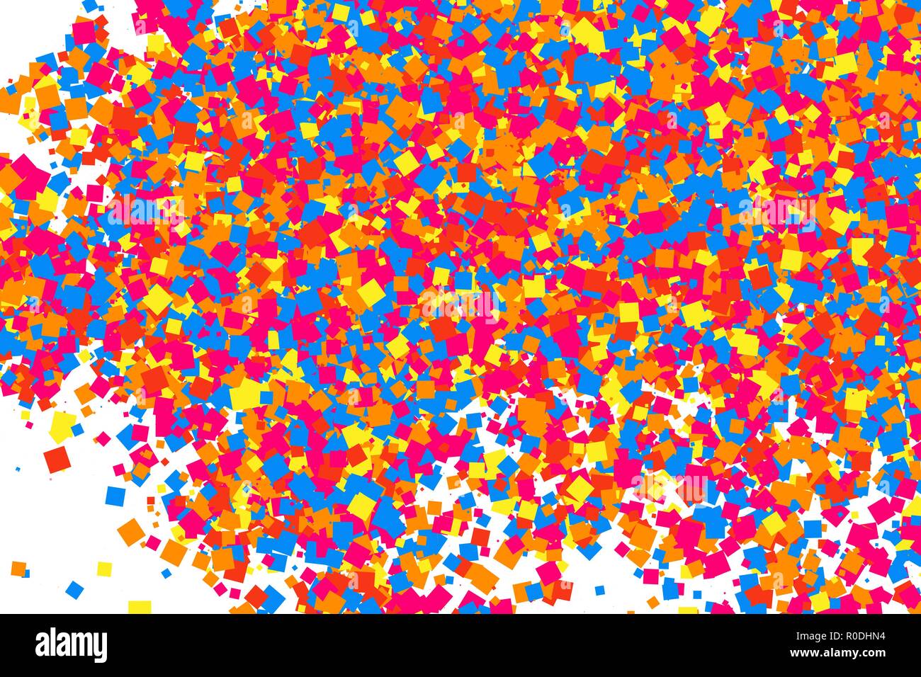 Colorful explosion of confetti. Grainy abstract multicolored texture ...