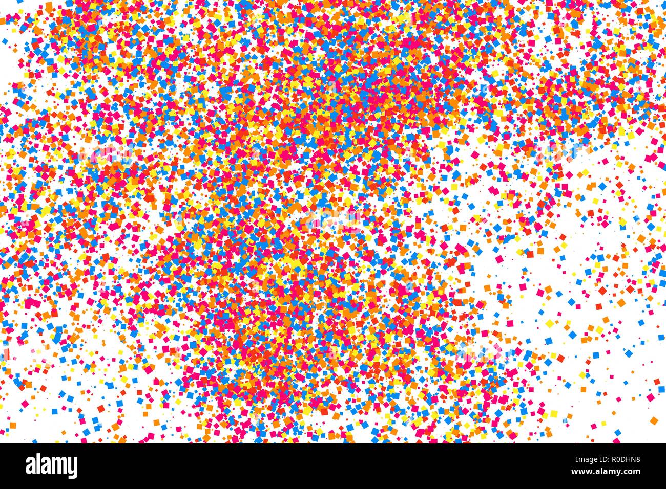 Colorful explosion of confetti. Grainy abstract multicolored texture ...
