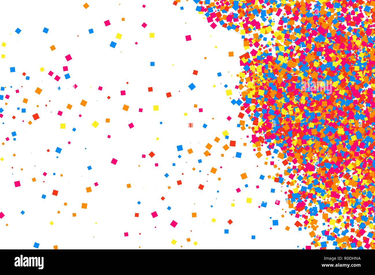 Colorful explosion of confetti. Grainy abstract multicolored texture ...