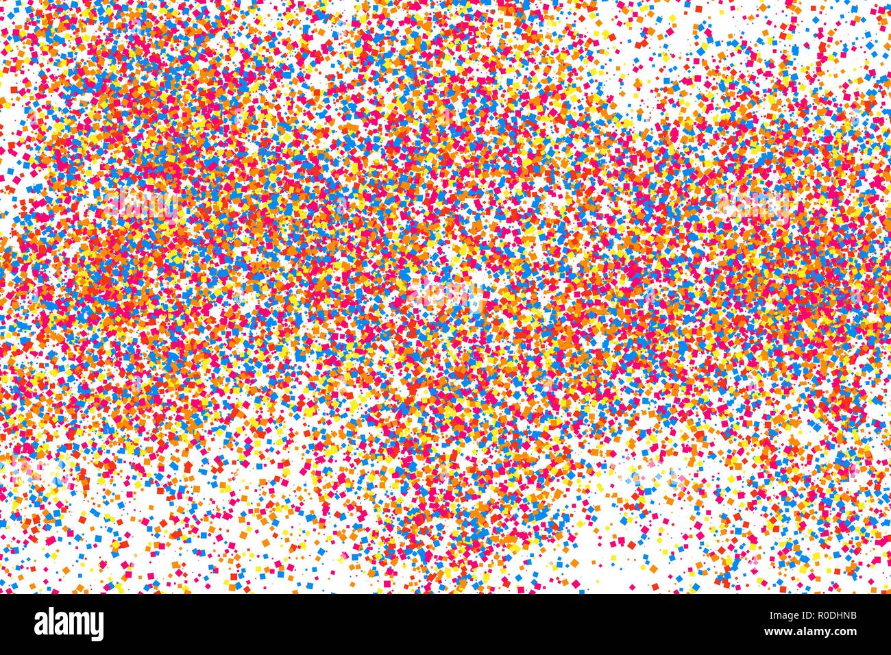 Colorful explosion of confetti. Grainy abstract multicolored texture ...