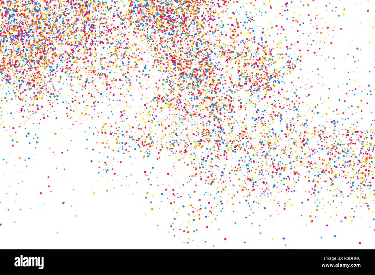 Colorful explosion of confetti. Grainy abstract multicolored texture ...