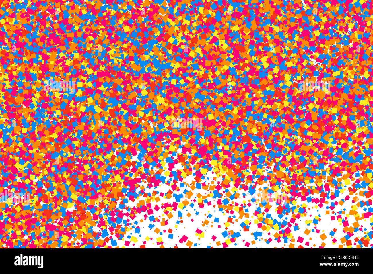 Colorful explosion of confetti. Grainy abstract multicolored texture ...