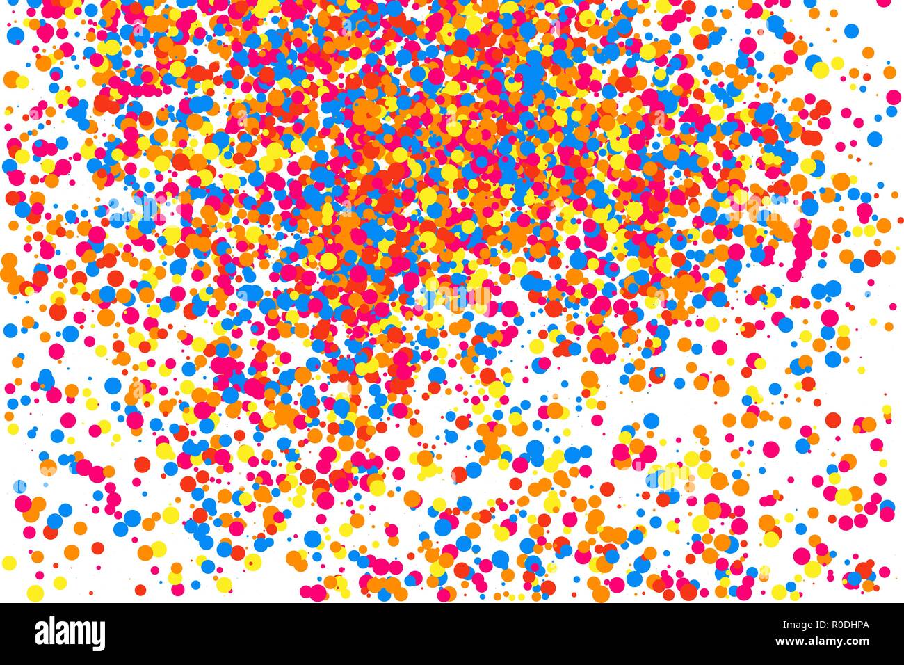 Colorful explosion of confetti. Grainy abstract multicolored texture ...
