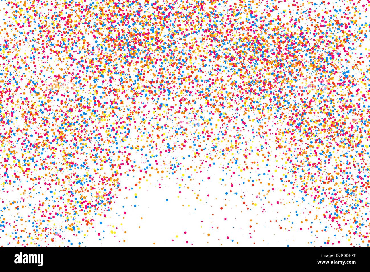 Colorful explosion of confetti. Grainy abstract multicolored texture ...
