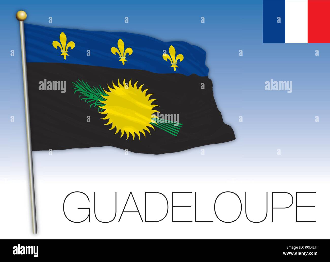 European union guadeloupe flag hi-res stock photography and images - Alamy