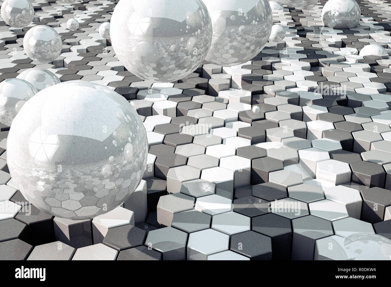 3d rendering glass squares hi-res stock photography and images - Alamy