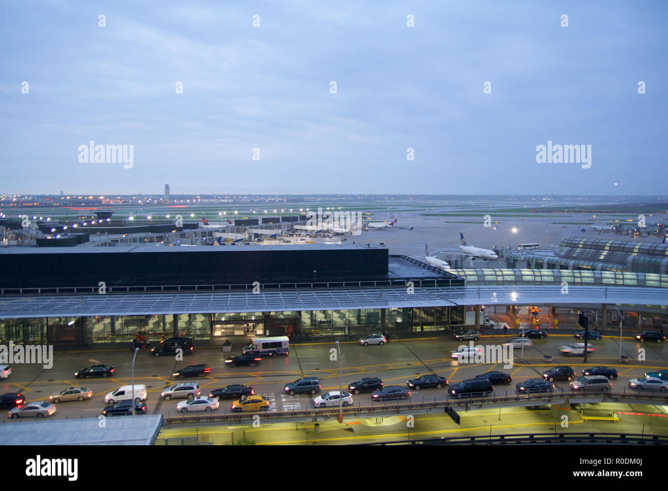 CHICAGO, ILLINOIS, UNITED STATES - MAY 11th, 2018: Several airplanes at ...