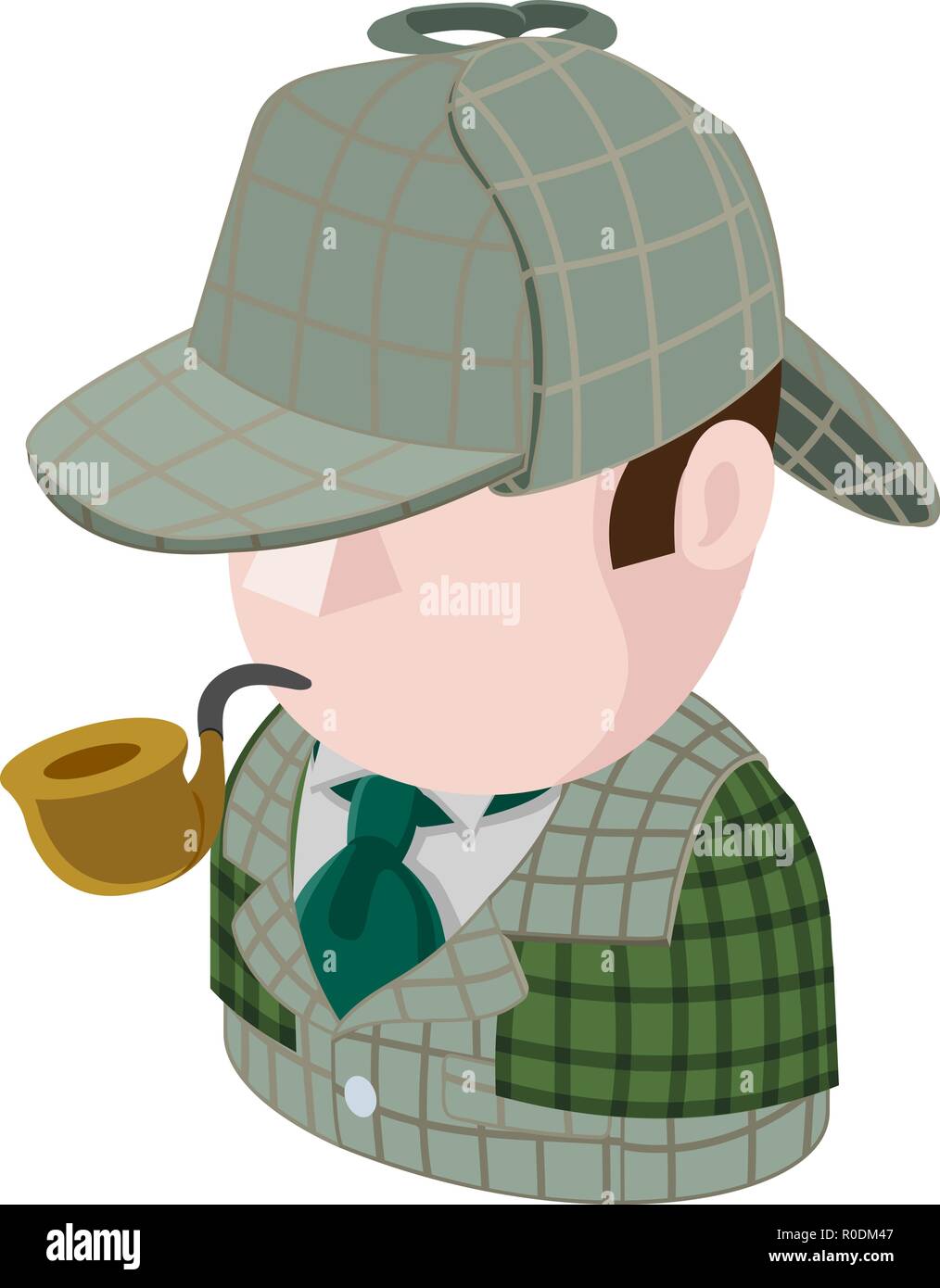Detective Man Avatar People Icon Stock Vector Image & Art - Alamy