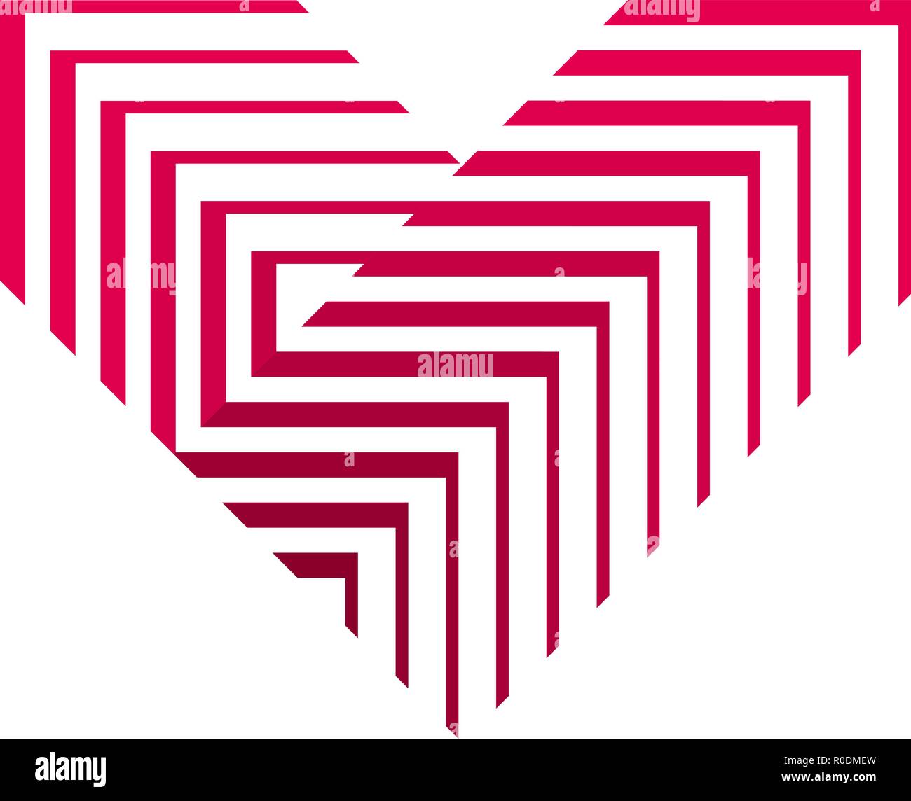 Letter silhouette symbol logo Stock Vector Images - Alamy