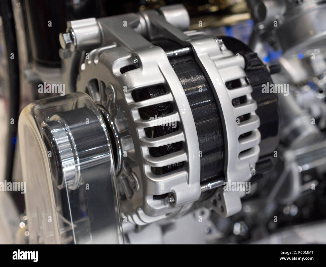 Close up detail of tuned car engine Stock Photo - Alamy
