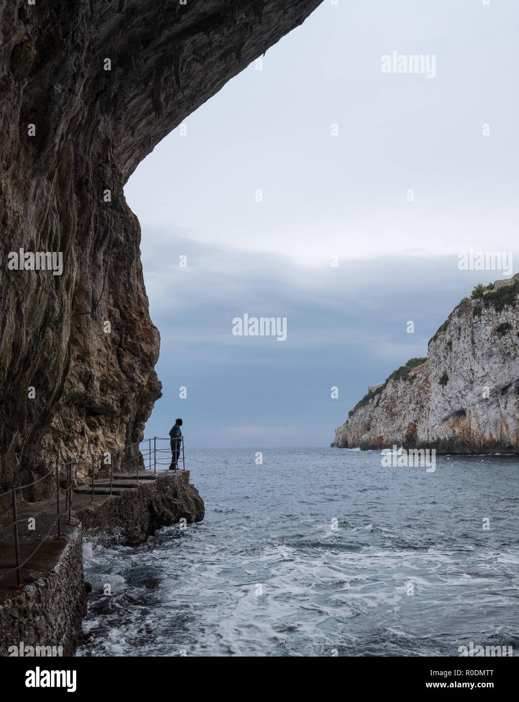Caves of Zinzulusa, near Castro on the Salento Peninsula in Puglia ...