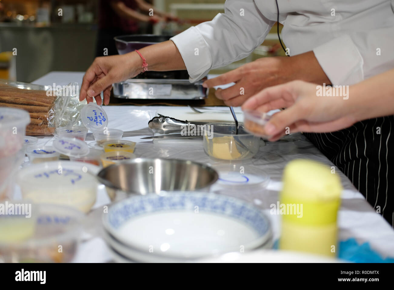 chef preparing ingredient for cooking indian food Stock Photo - Alamy