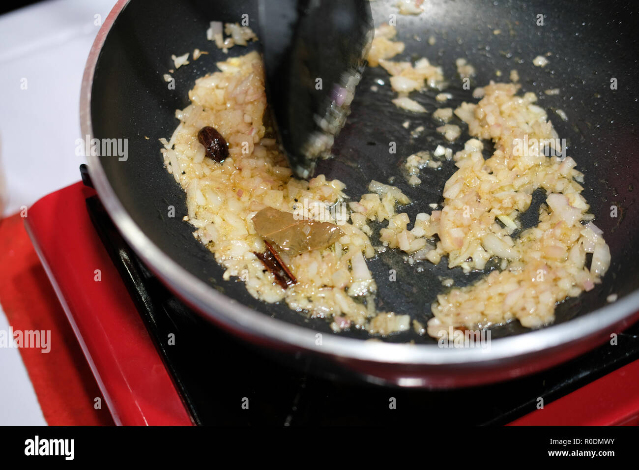 Indian spices in a pan hi-res stock photography and images - Alamy
