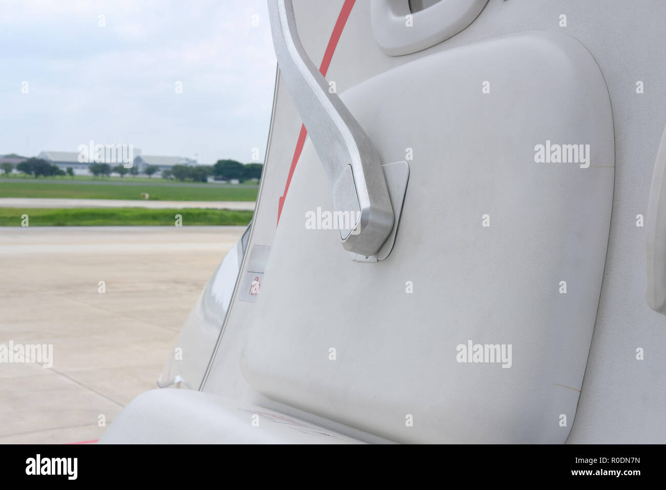 Emergency exit door plane hi-res stock photography and images - Alamy