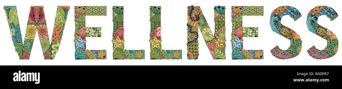 Wellness decoration Stock Vector Images - Alamy