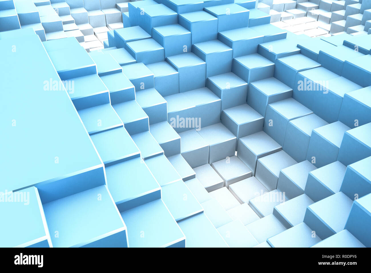3d rendering, White boxes background Stock Photo - Alamy
