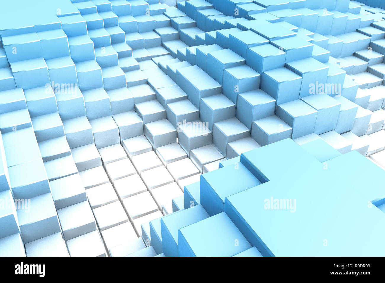 3d rendering, White boxes background Stock Photo - Alamy