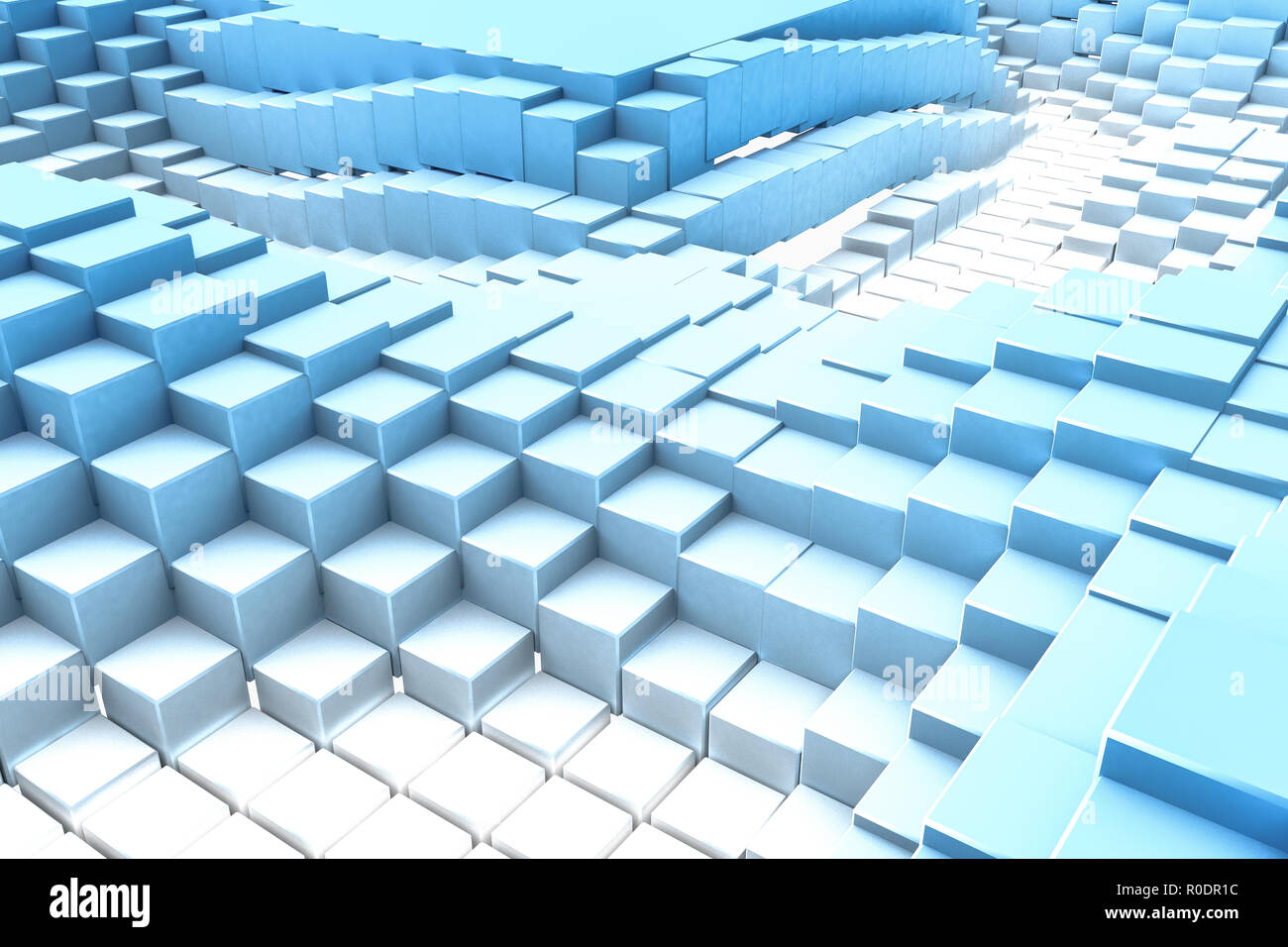 3d rendering, White boxes background Stock Photo - Alamy