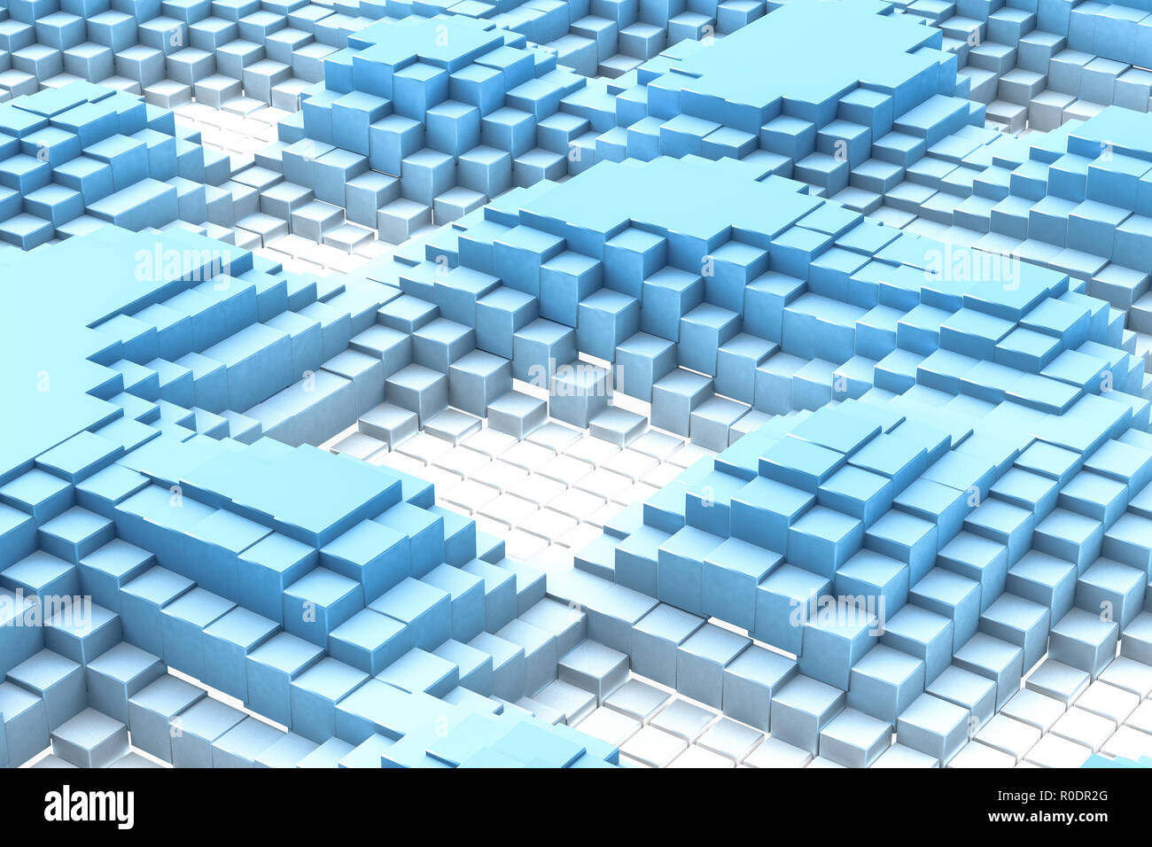 3d rendering, White boxes background Stock Photo - Alamy