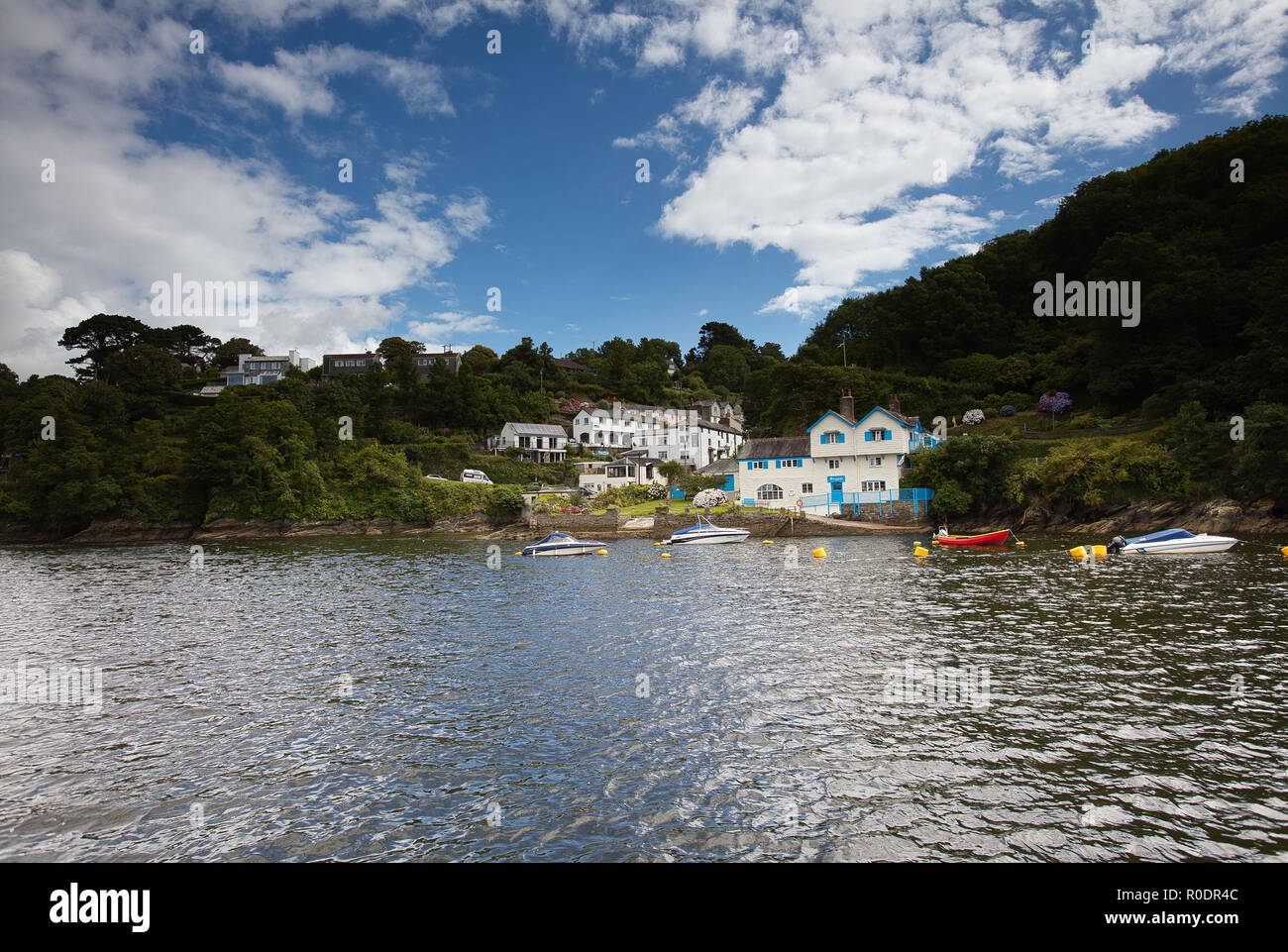 A view of the Fowey estuary, Cornwall, England Stock Photo - Alamy