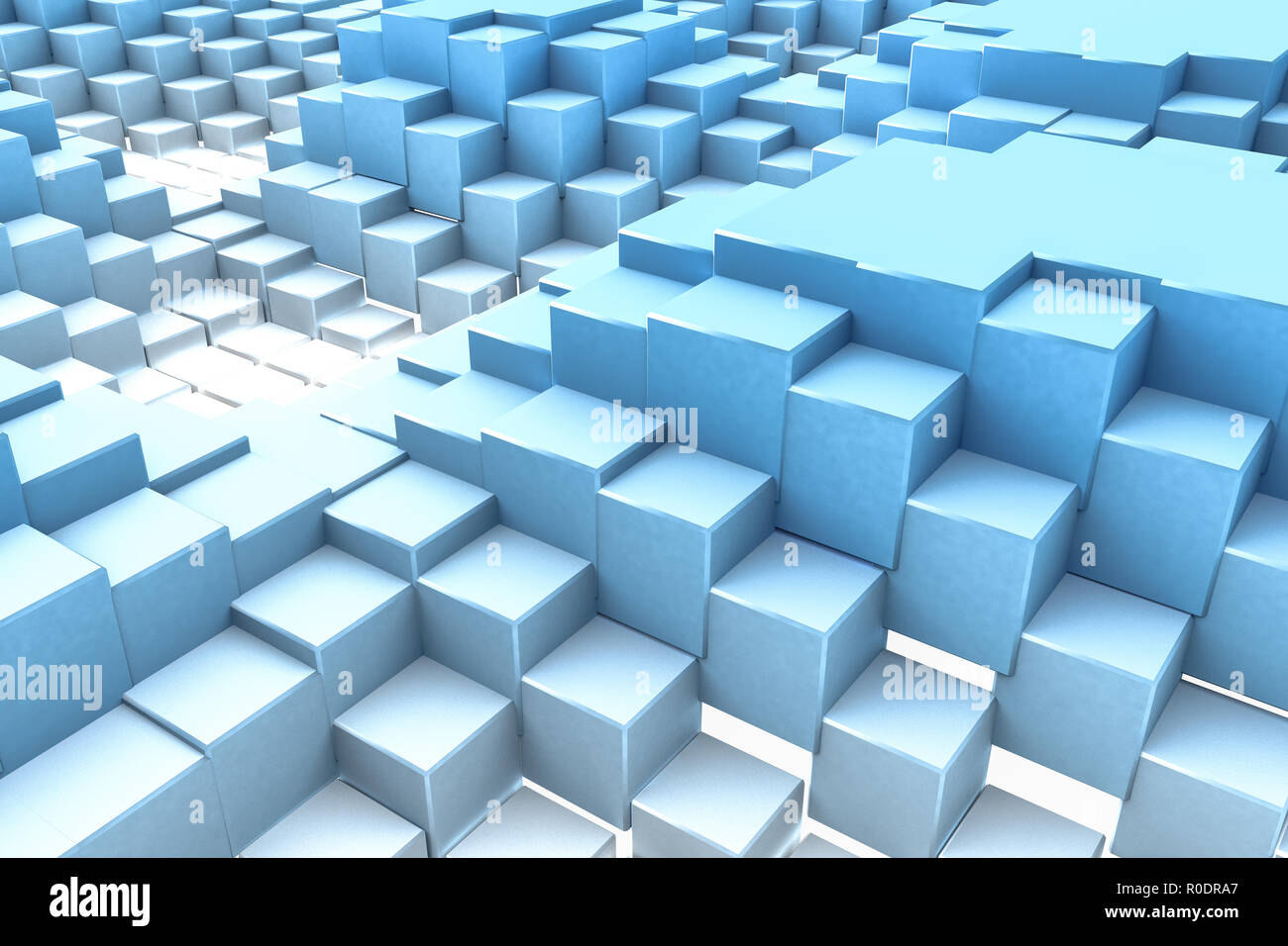 3d rendering, White boxes background Stock Photo - Alamy