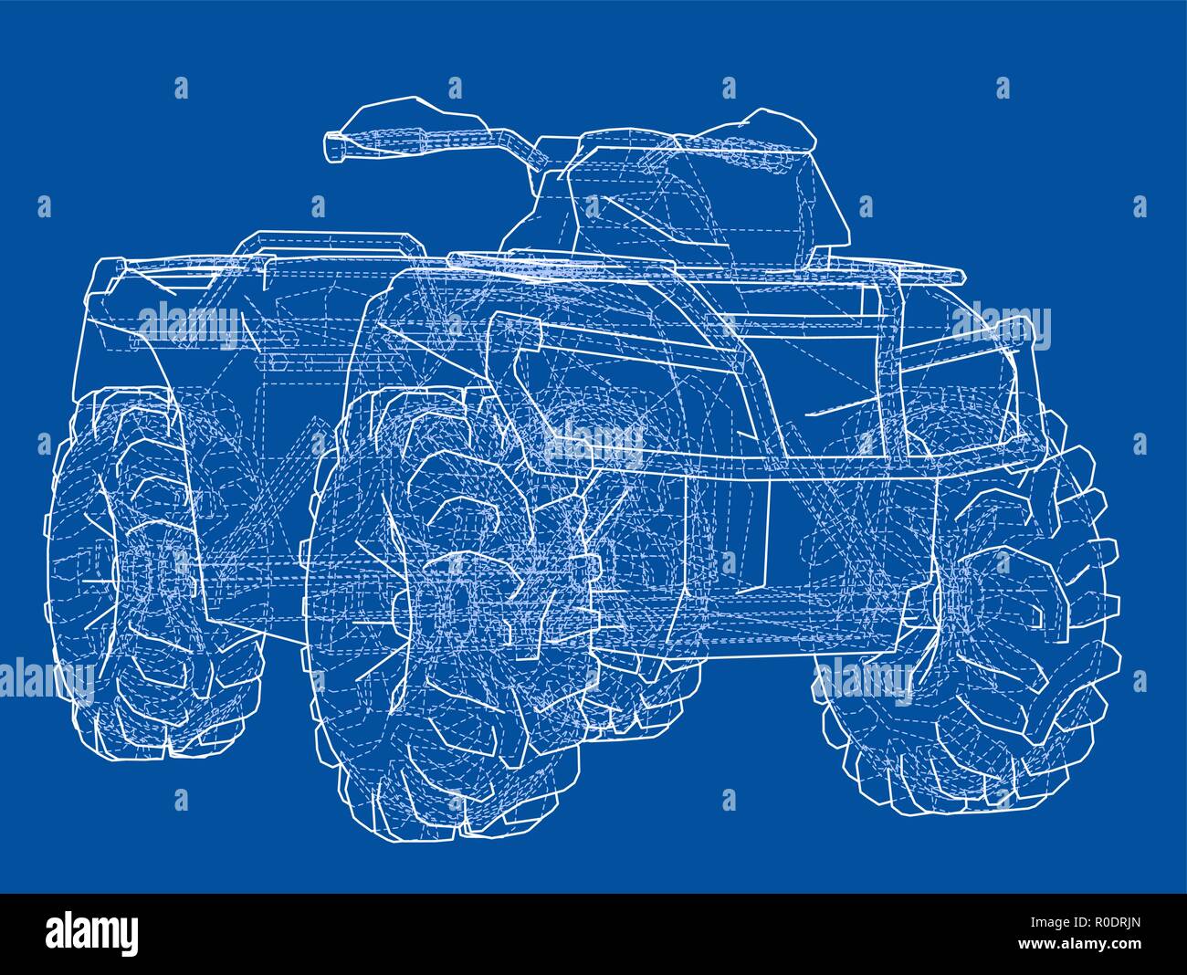 ATV quadbike concept outline. Vector Stock Vector Image & Art - Alamy