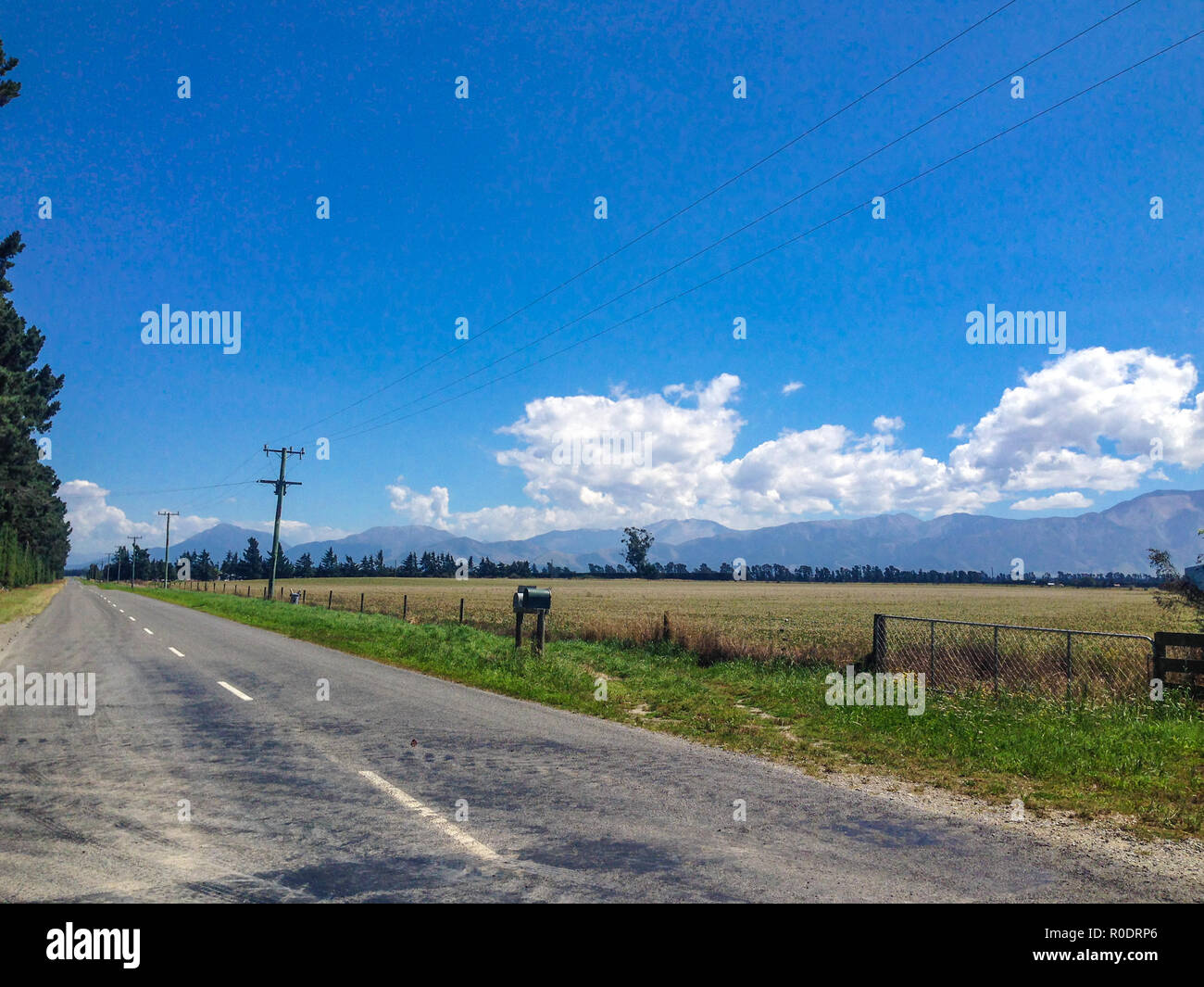 typical landscape on the South Island of New Zealand Stock Photo - Alamy
