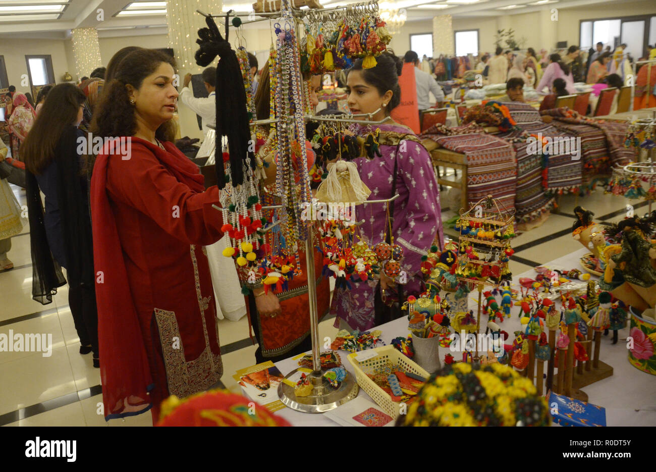 Visitors taking interest on items displayed during (DAACHI) Arts and ...