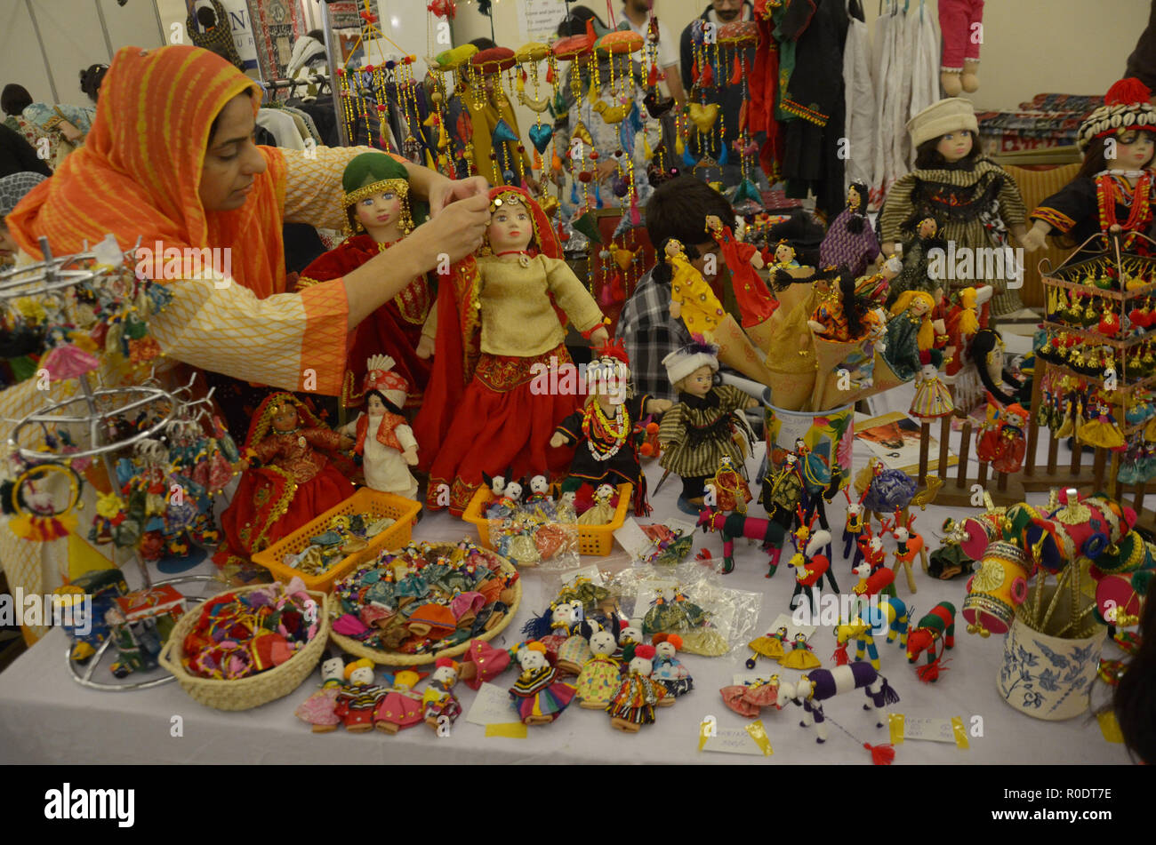 Visitors taking interest on items displayed during (DAACHI) Arts and ...