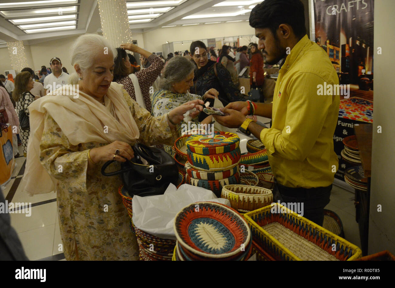Visitors taking interest on items displayed during (DAACHI) Arts and ...