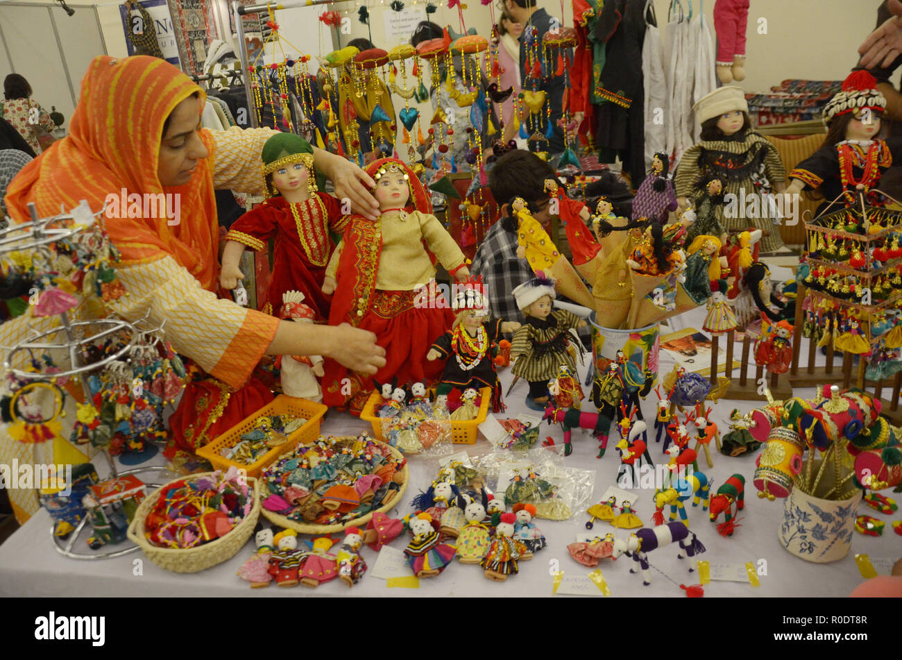 Visitors taking interest on items displayed during (DAACHI) Arts and ...