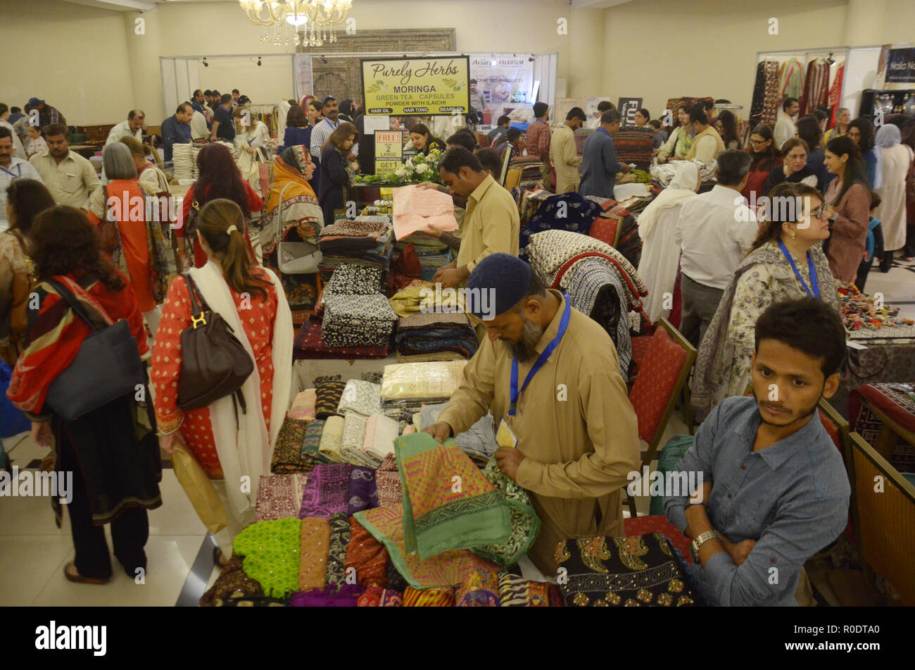 Visitors taking interest on items displayed during (DAACHI) Arts and ...