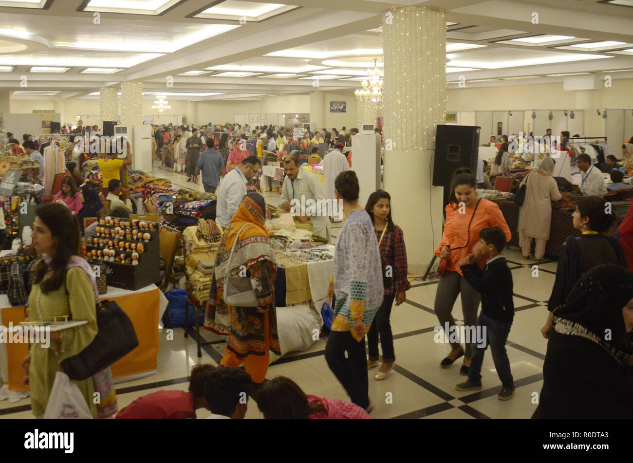 Visitors taking interest on items displayed during (DAACHI) Arts and ...