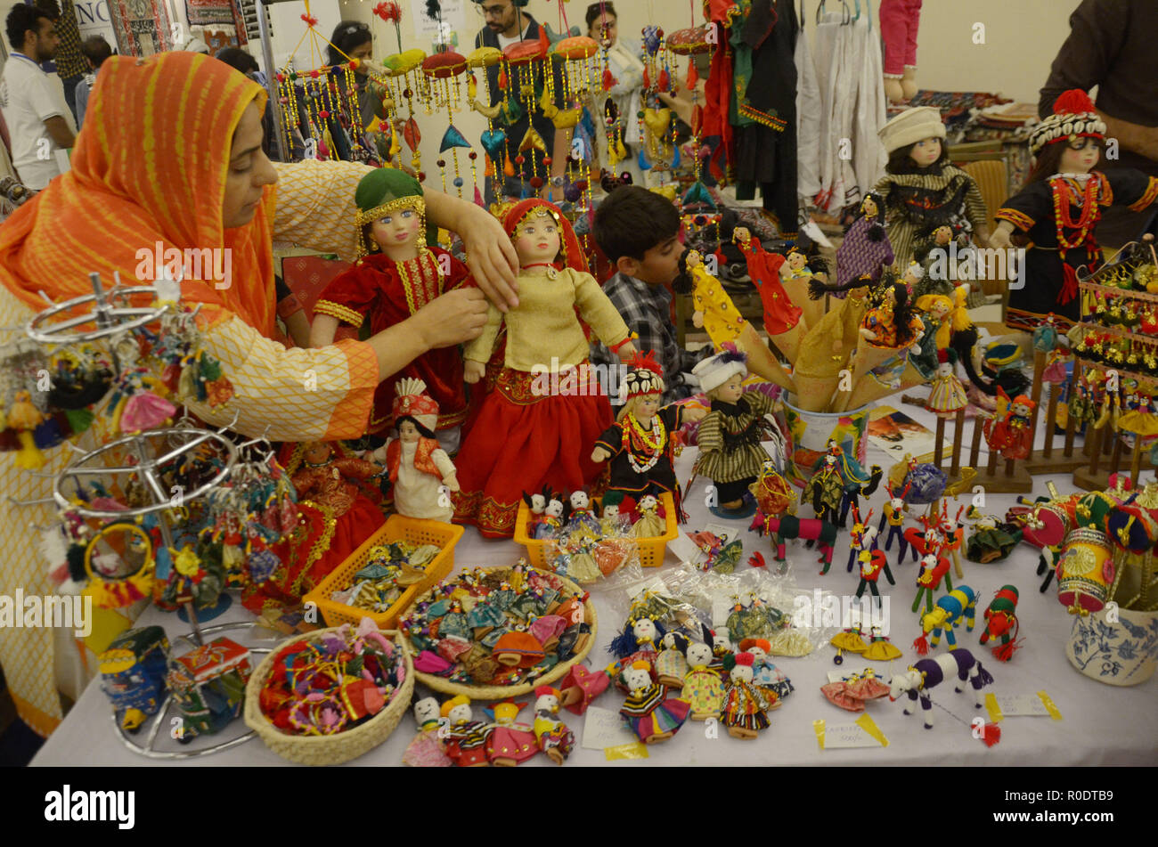 Visitors taking interest on items displayed during (DAACHI) Arts and ...