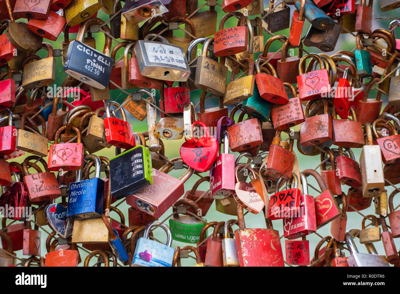 Multicolored locks hi-res stock photography and images - Alamy