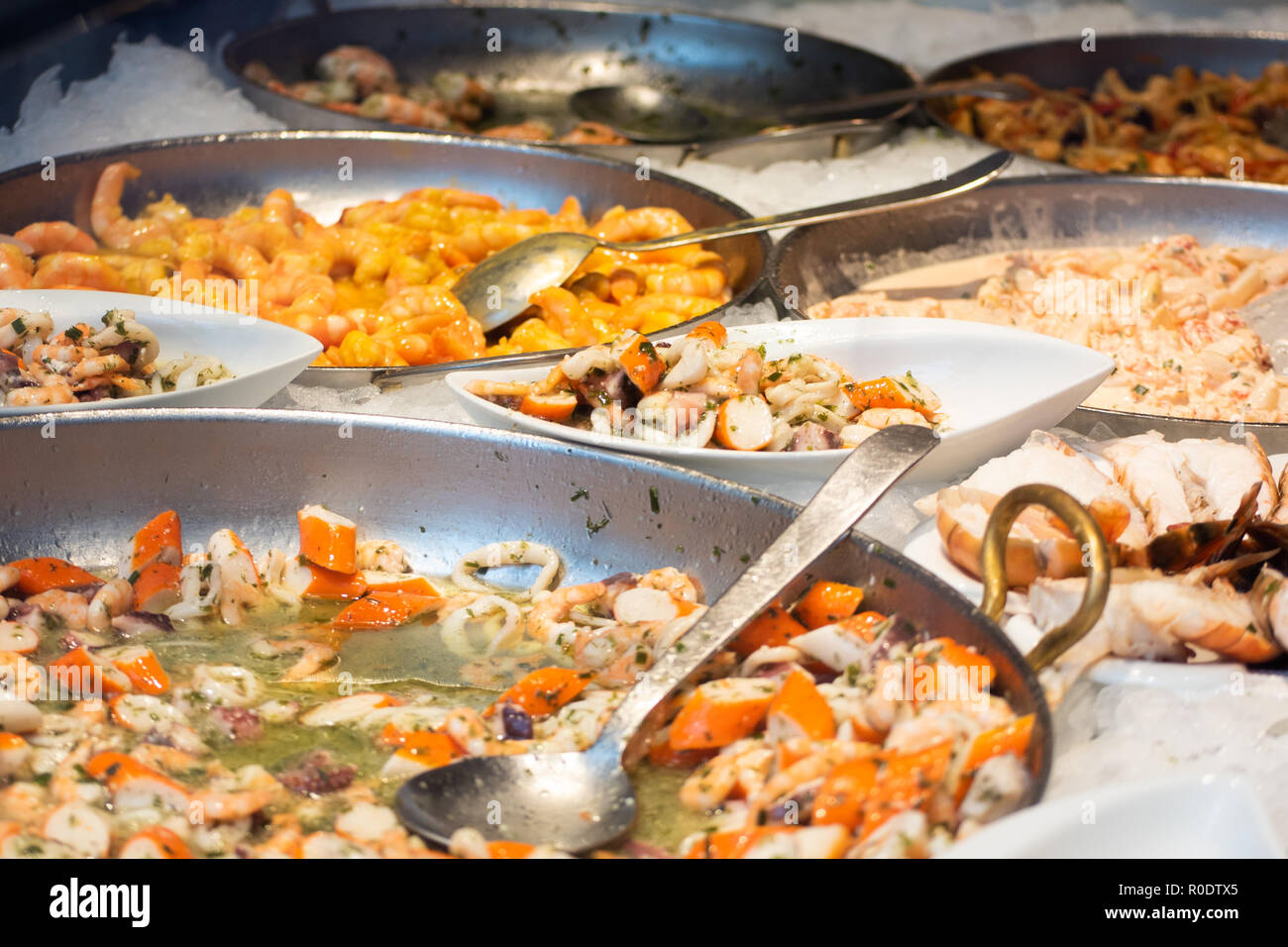 Fresh delicious seafood Stock Photo - Alamy