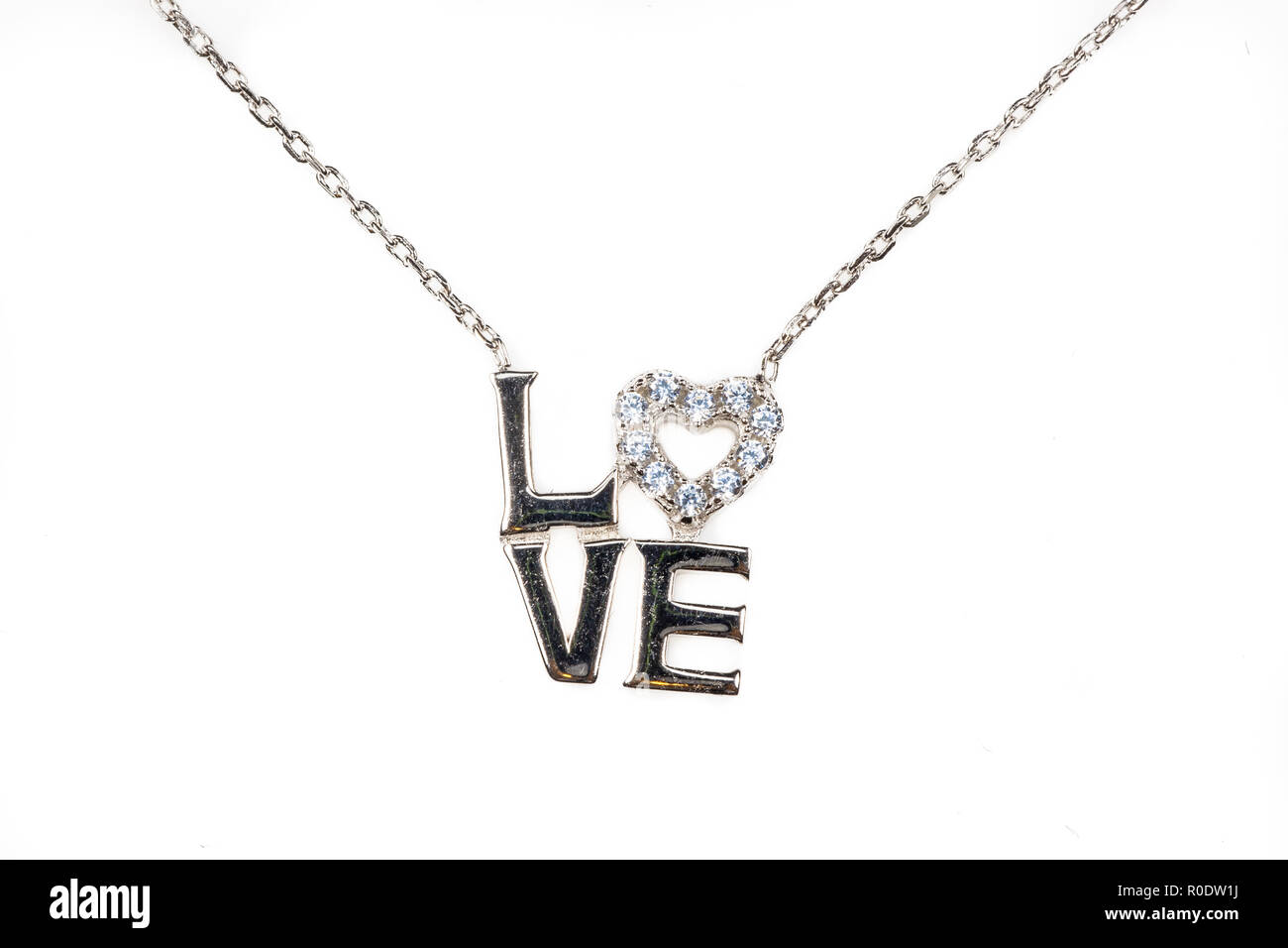 Chain letters word metal chain hi-res stock photography and images - Alamy