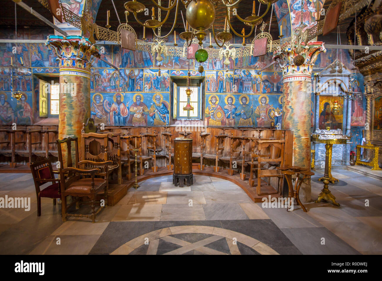 Inside a monastry hi-res stock photography and images - Alamy