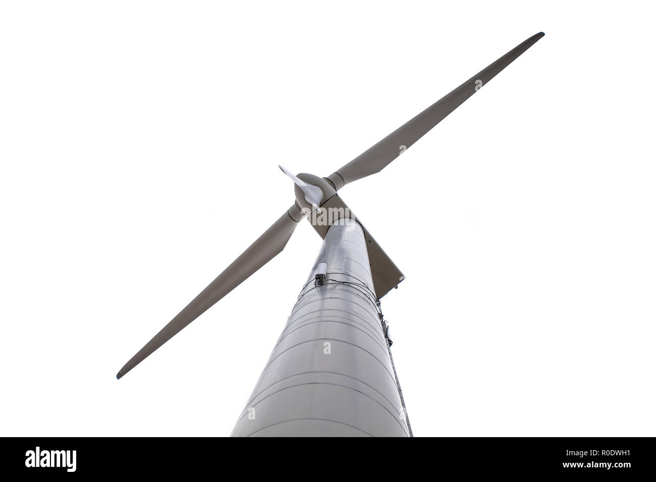 Sustainable Wind Energy Concept on White Background Stock Photo - Alamy