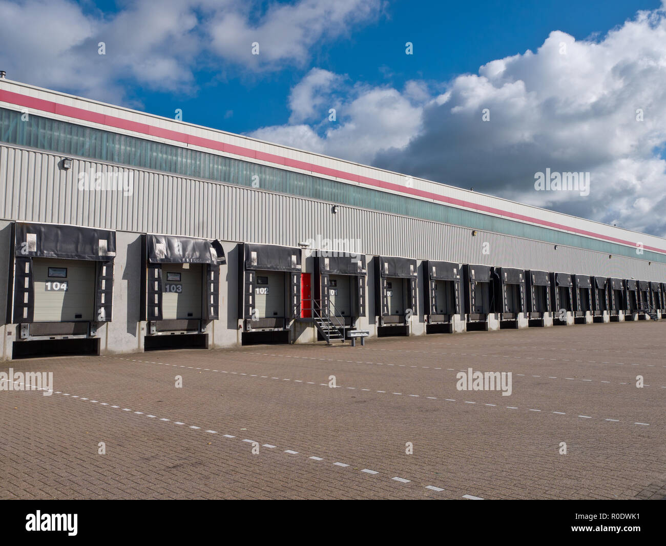 Empty Loading Dock Cargo Door as a Symbol for Economic Growth Stock ...