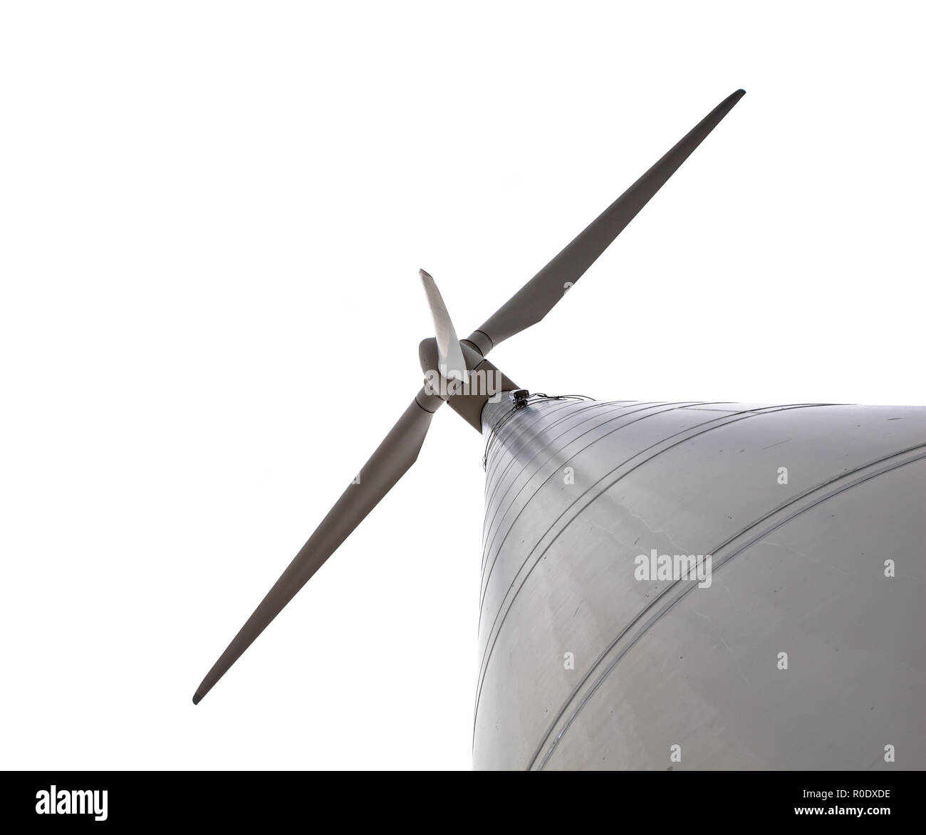 Sustainable Wind Energy Concept on White Background Stock Photo - Alamy