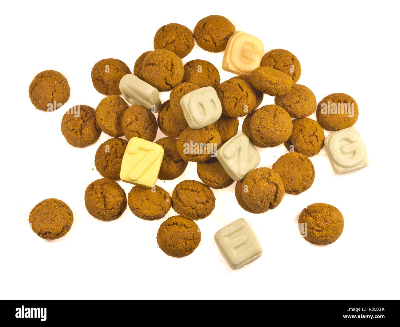 Pile of Pepernoten, typical Dutch treat for Sinterklaas in december ...